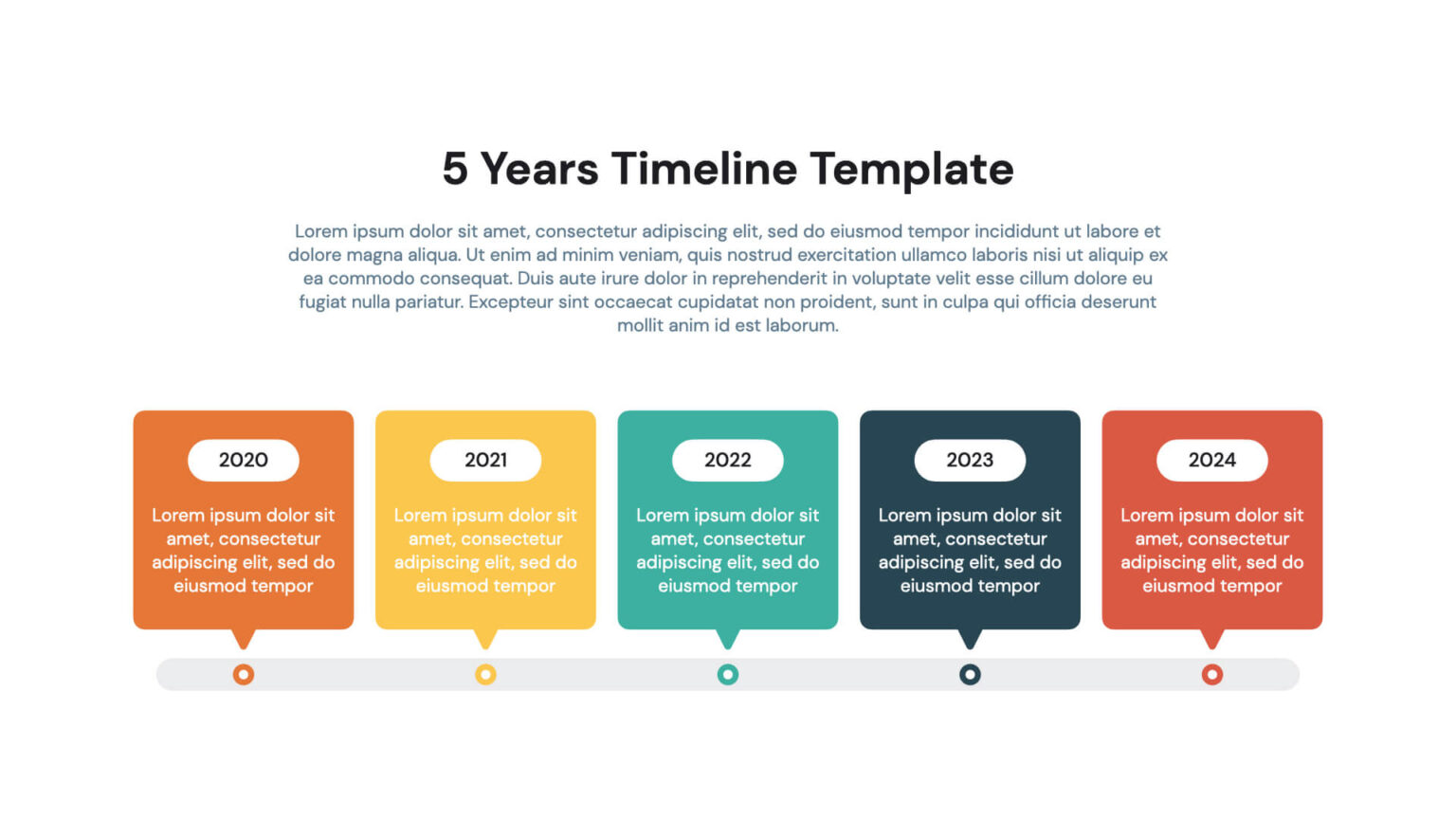 5-Year Plan Timeline Template