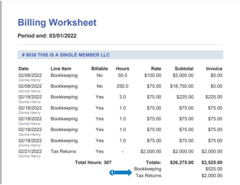 Billing Statement Template (Word)