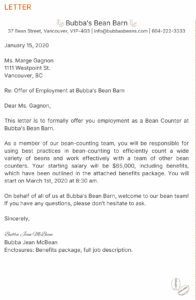 Business Communication Letter Template