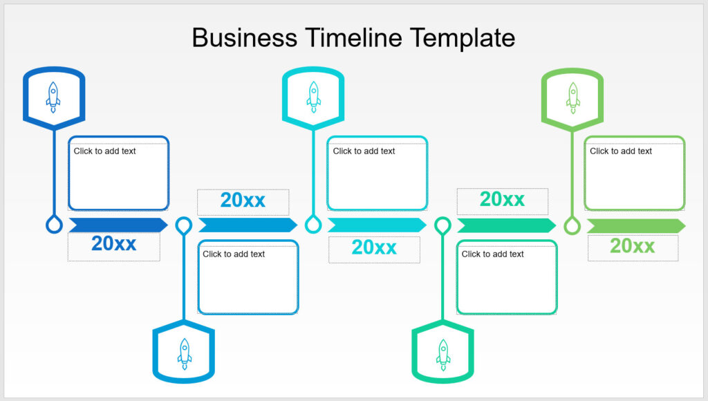 Customizable Business Timeline Template