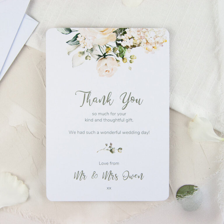 Cash Gift Thank You Note Template (Word)