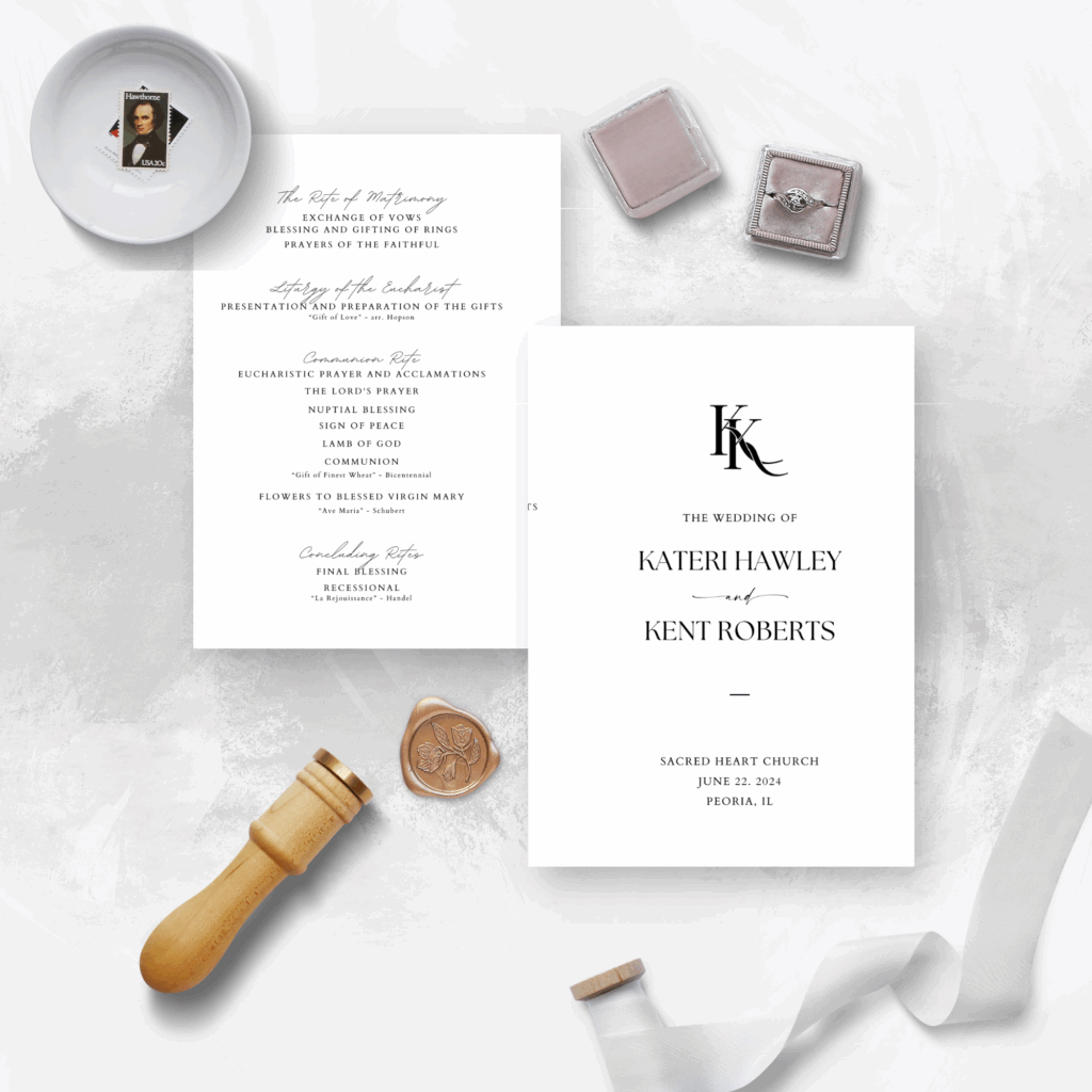 Catholic Wedding Program Template (Word)