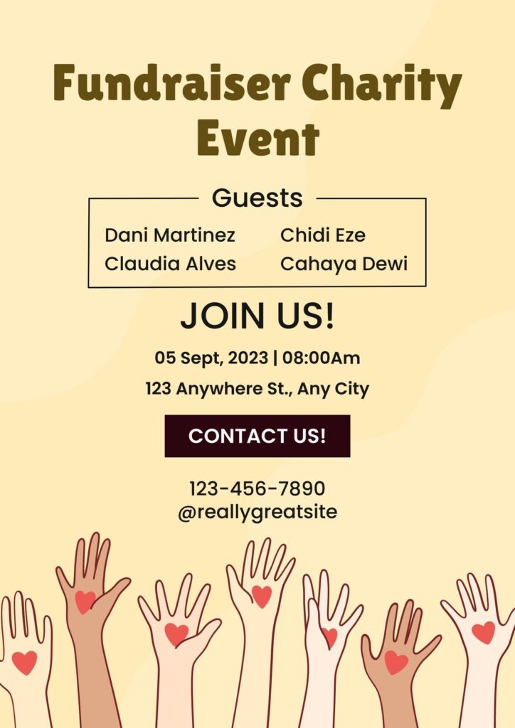 Free Editable Charity Flyer Template