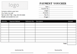 Free Printable Check Voucher Template