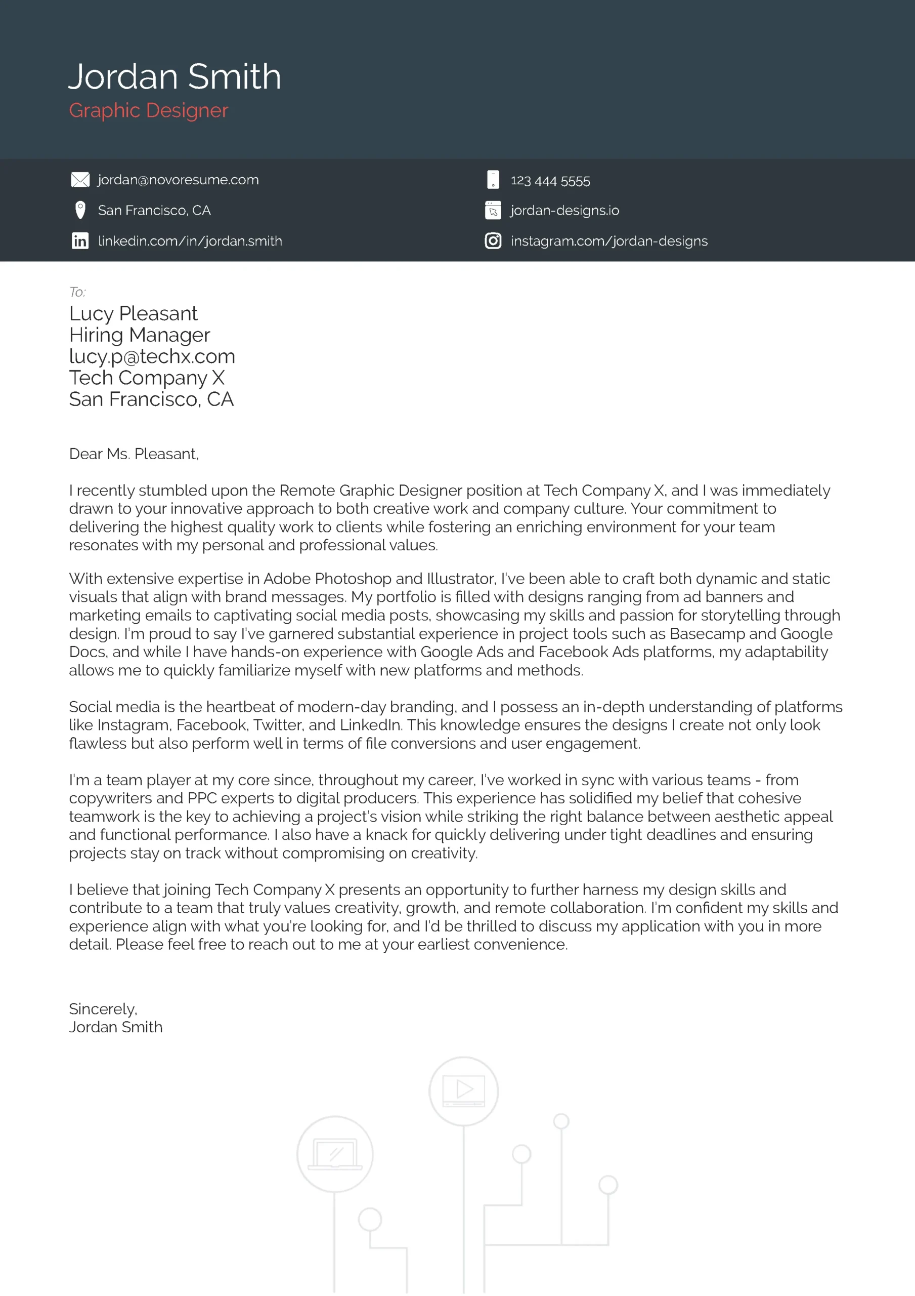 Cover Letter Template For an Employment