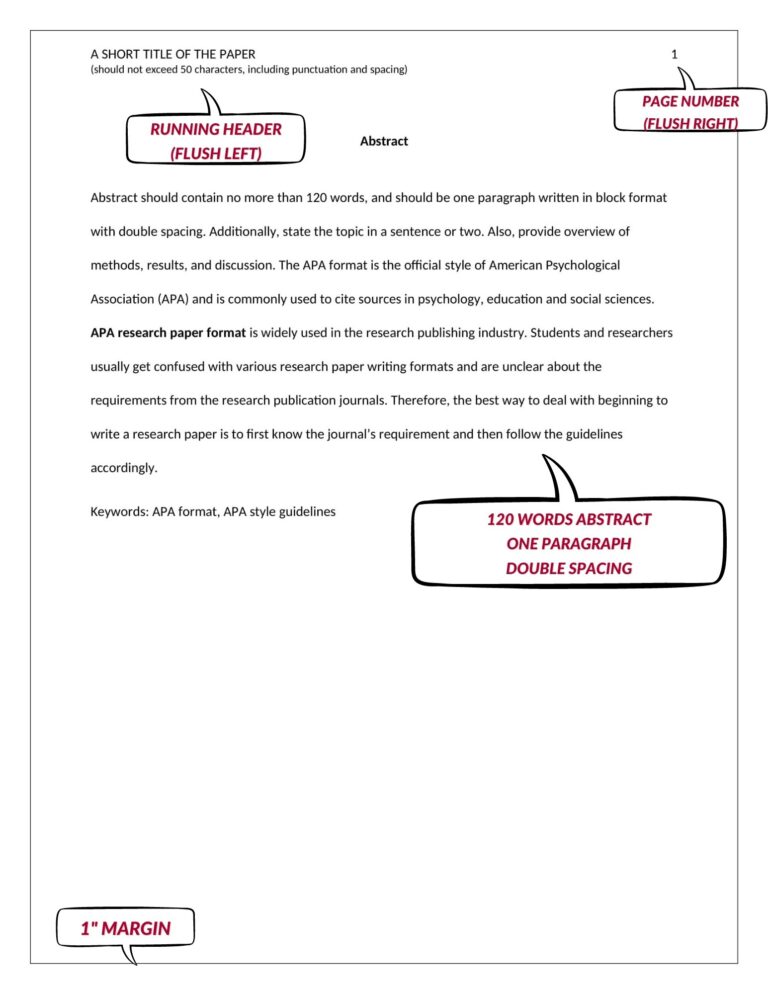 APA Research Paper Template (Word)