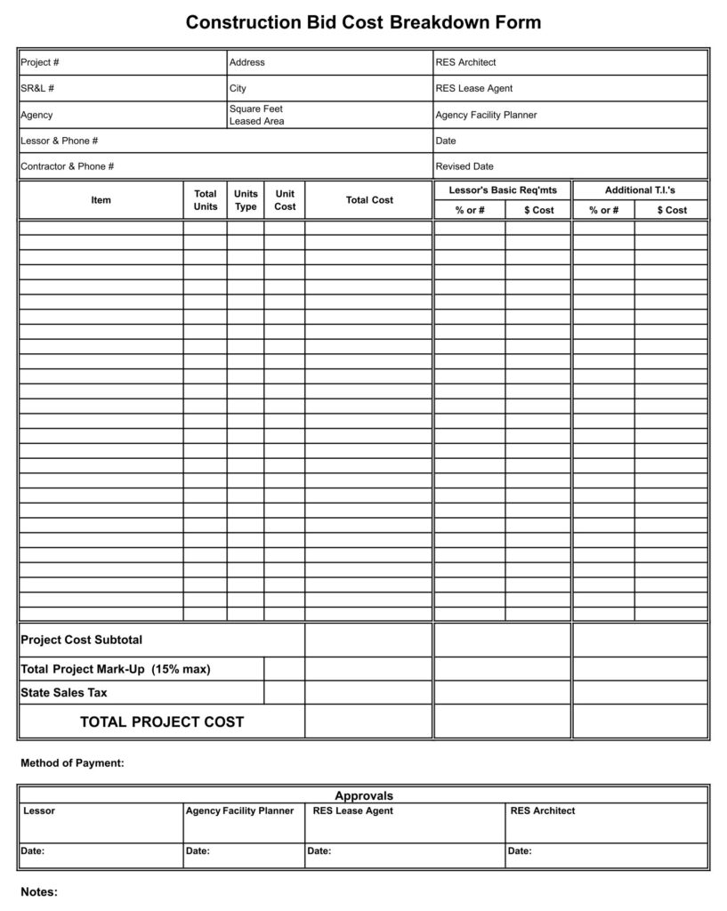 Bid Proposal Template (Word)