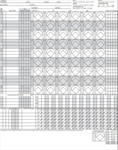 Free Printable Baseball Scorecard Template