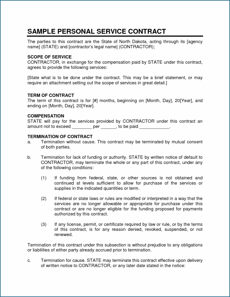 Business Services Contract Template