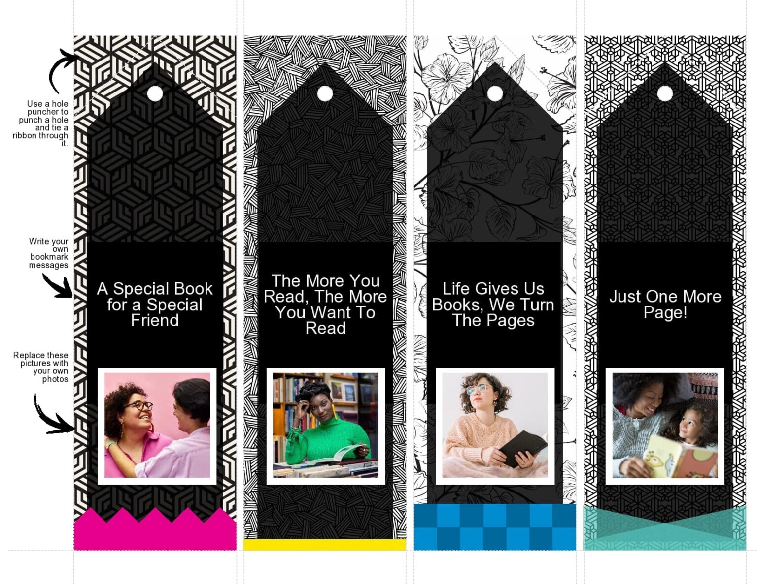 Free Editable Bookmark Template (Word)