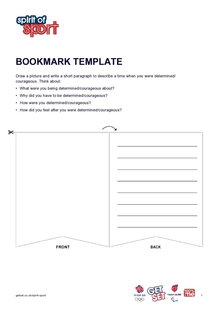 Free Editable Bookmark Template (Word)