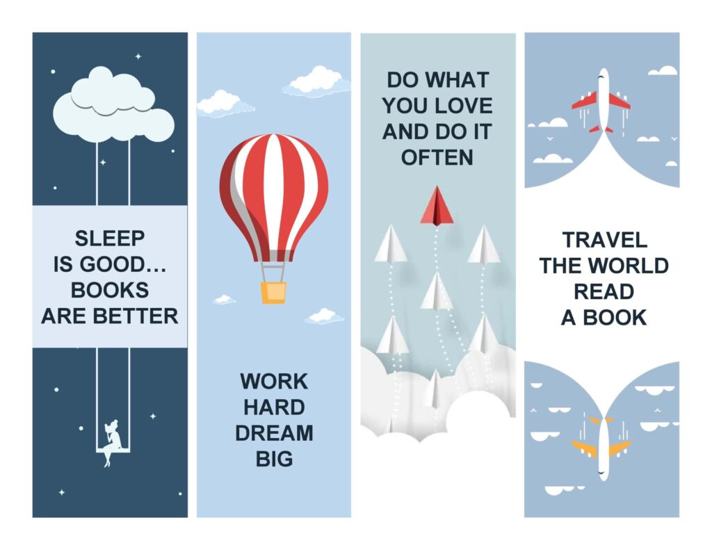 Free Editable Bookmark Template (Word)