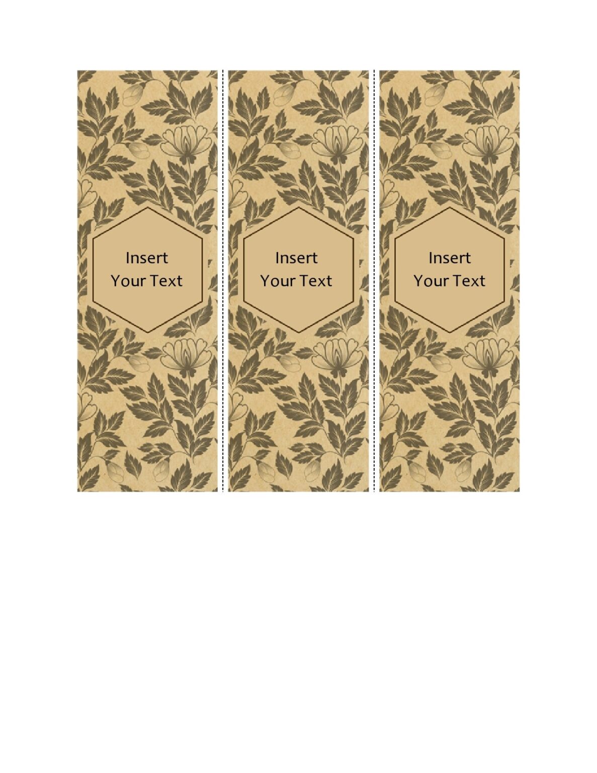 Free Editable Bookmark Template (Word)