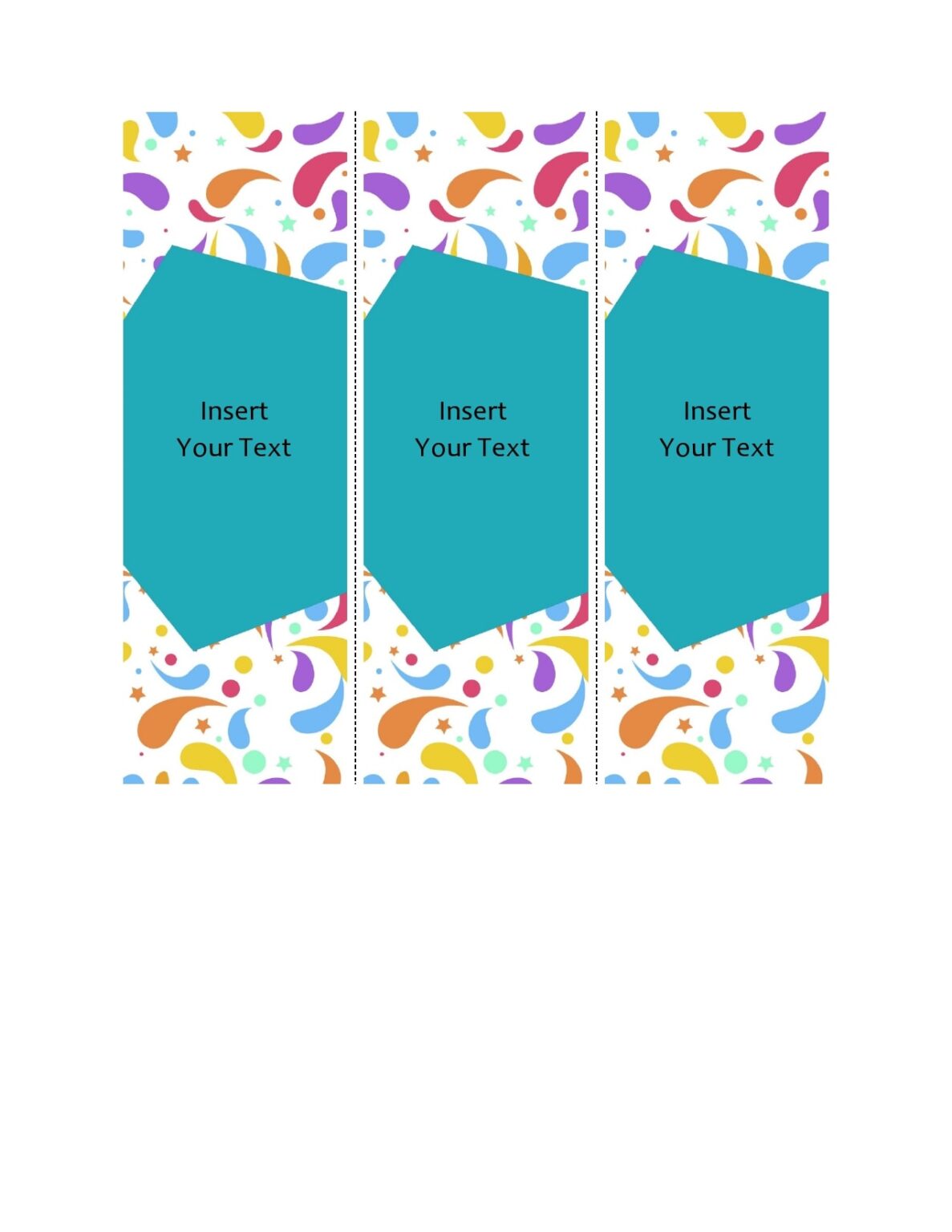 Free Editable Bookmark Template (Word)