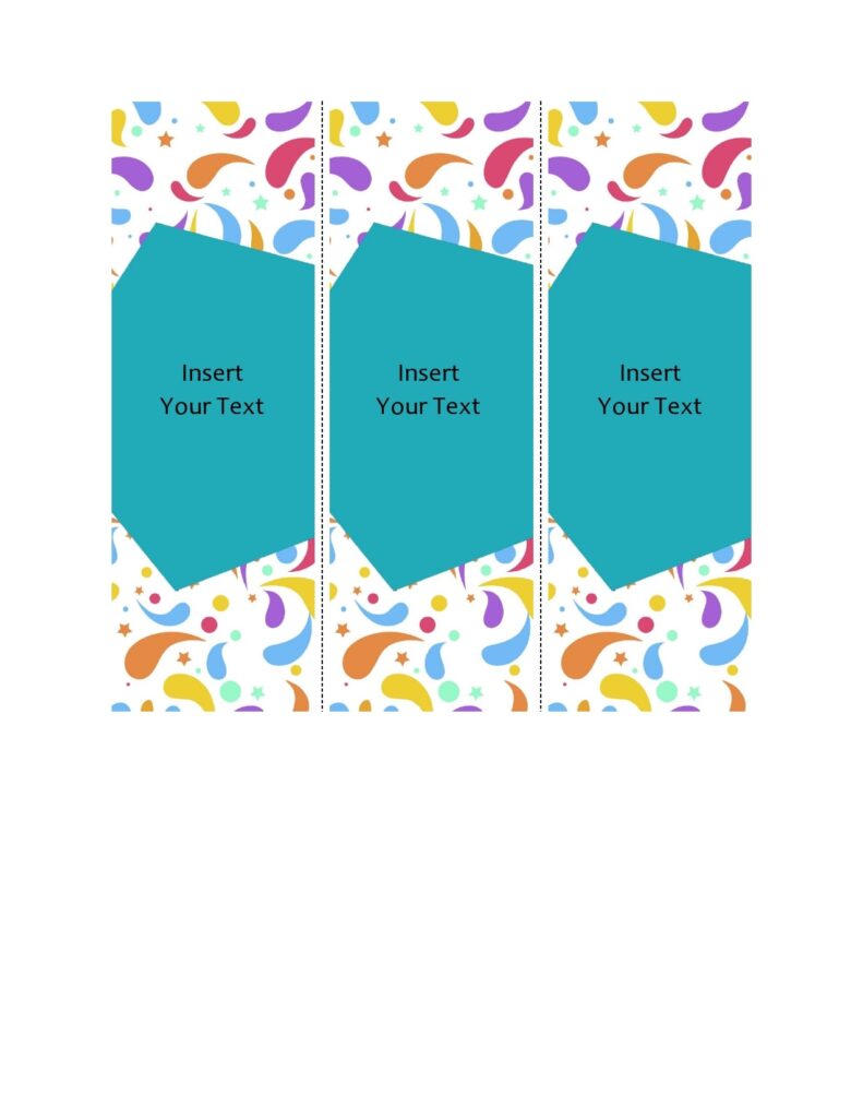 Free Editable Bookmark Template (Word)