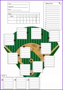 Baseball Depth Chart Template (Word)